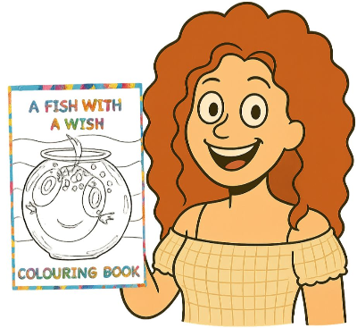Fish With a Wish Colouring Book (Digital Download) – Tracey Keller Artist